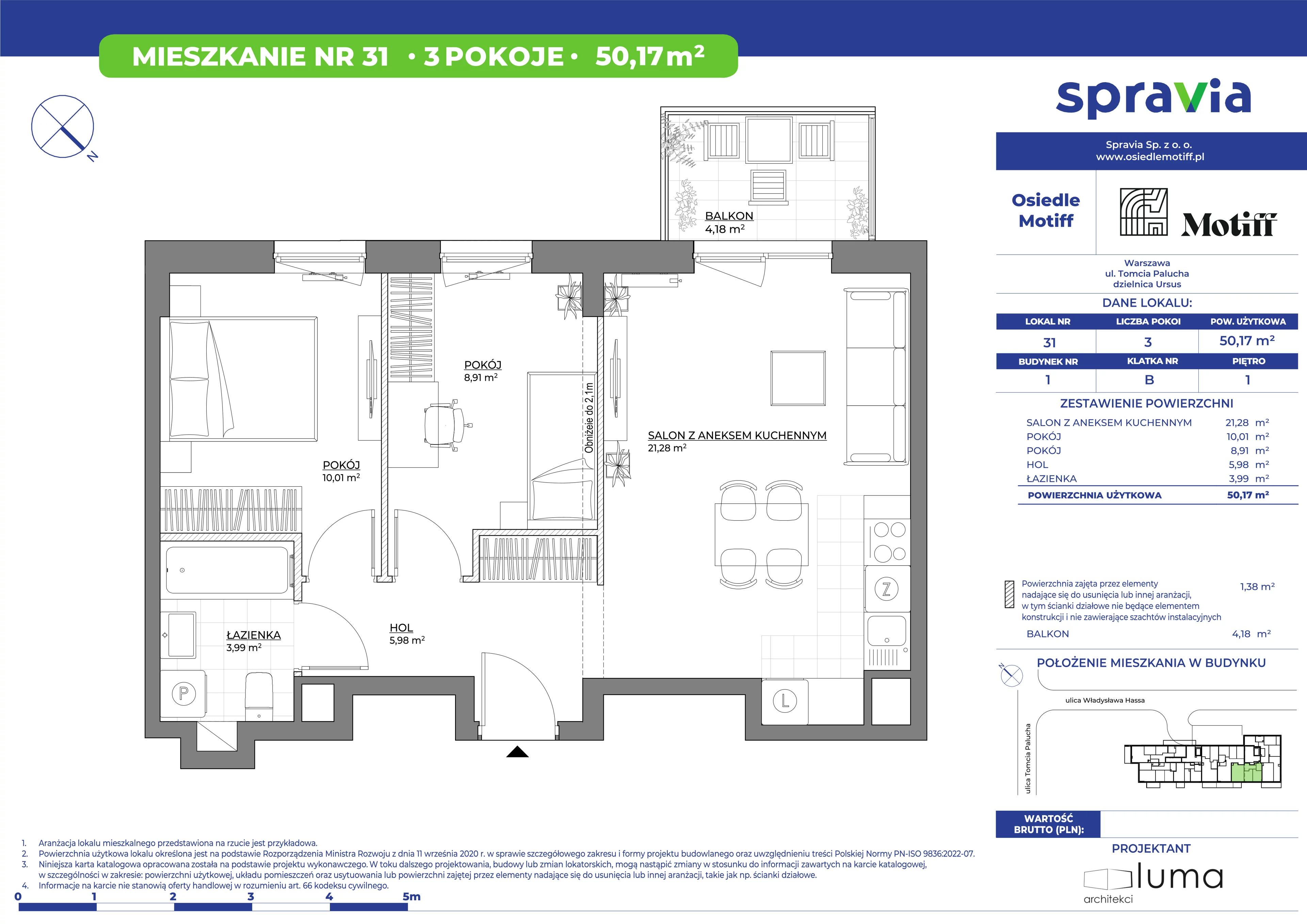 Apartament, 3 pokoje, Warszawa, Ursus (Skorosze), Tomcia Palucha 33, 50 ...